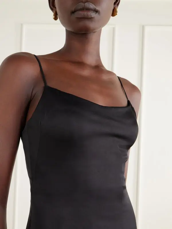 MARMAR HALIM Draped Satin Gown
