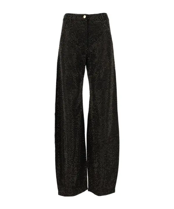 Elisabetta Franchi Ballon Embellished Jeans - Black