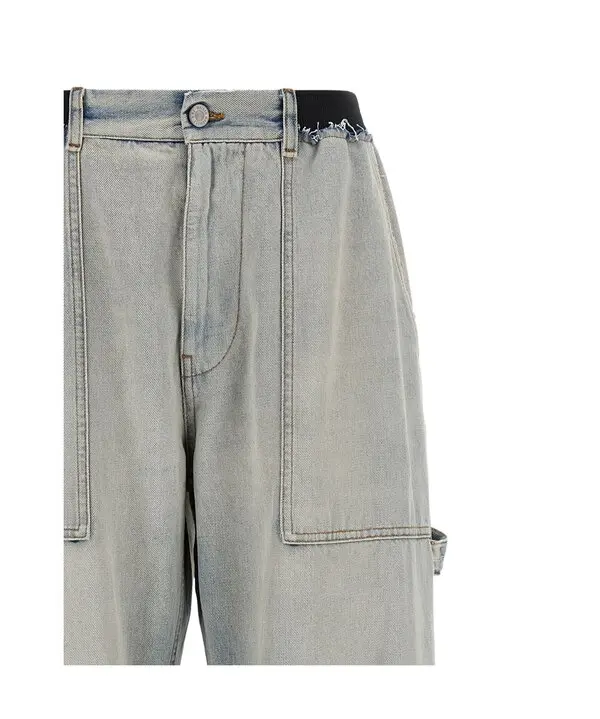 MAISON MARGIELA Belt-loop Jeans - White