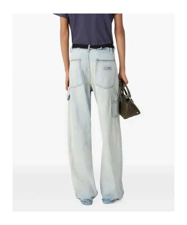 MAISON MARGIELA Belt-loop Jeans - White