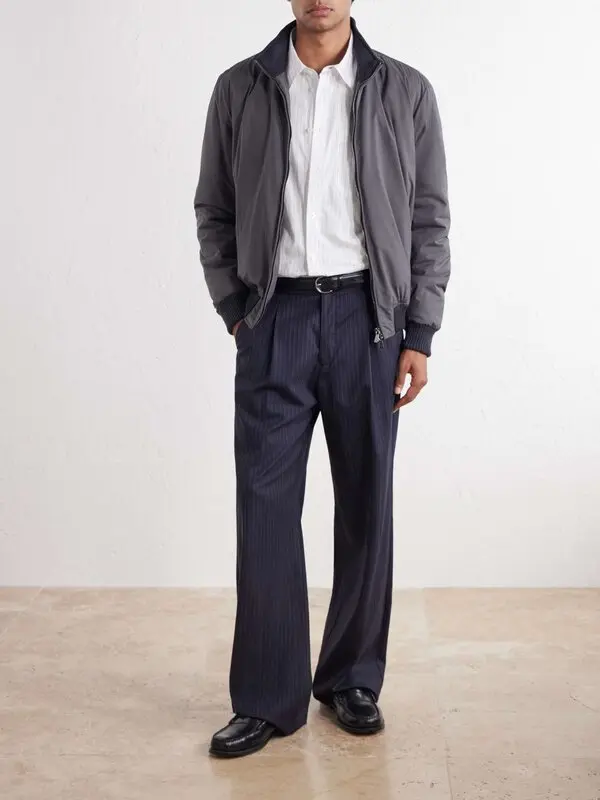 Thom Sweeney Nylon Bomber Jacket