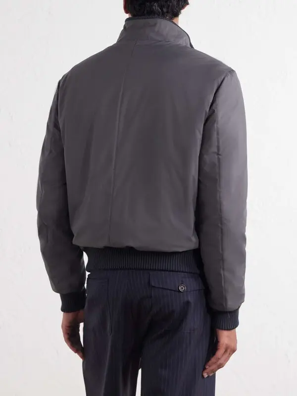 Thom Sweeney Nylon Bomber Jacket