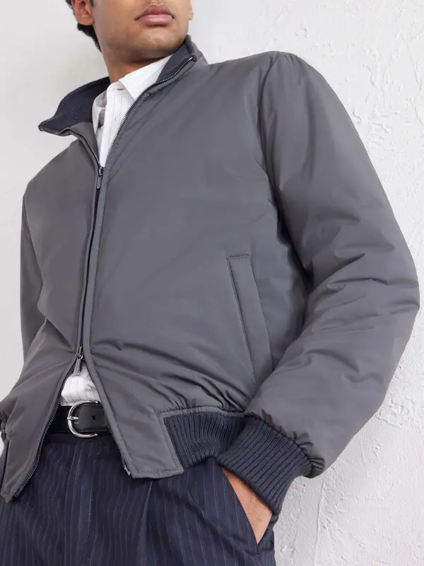 Thom Sweeney Nylon Bomber Jacket