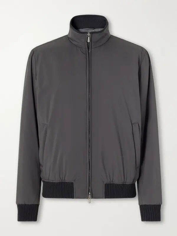 Thom Sweeney Nylon Bomber Jacket