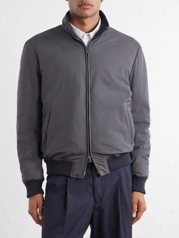 Thom Sweeney Nylon Bomber Jacket