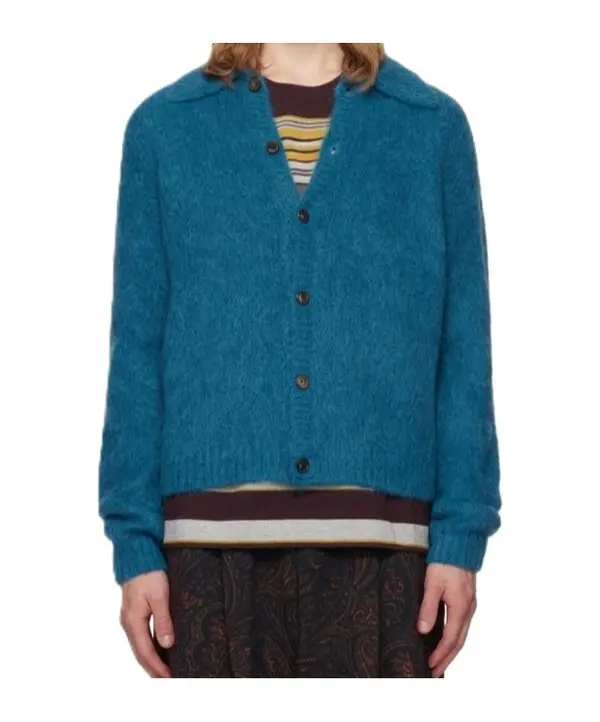 Dries Van Noten Long-sleeve Collared Cardigan
