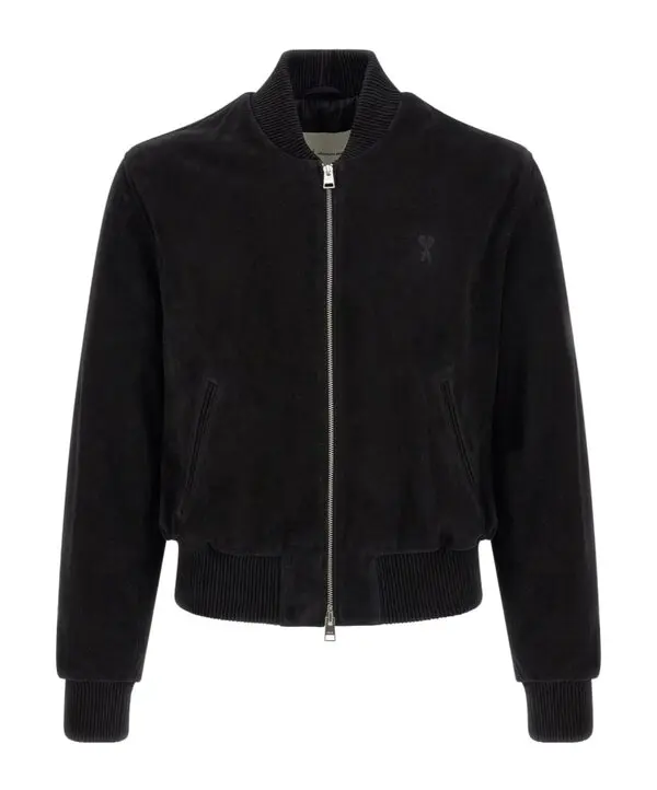 AMI Paris Zipped Drawstring Jacket - Black