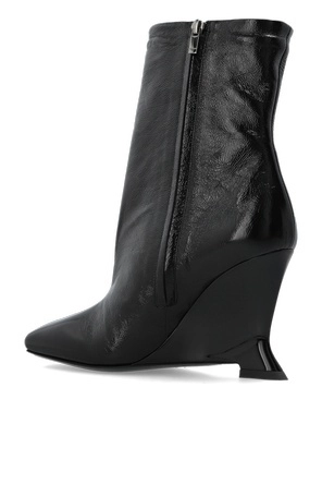 Balmain Zippered Ankle Boots