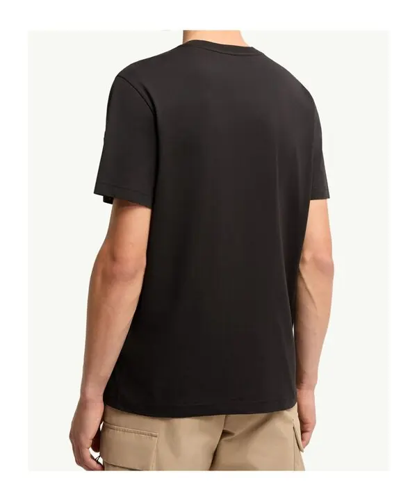 Moncler Logo Cotton Jersey T-shirt - Black