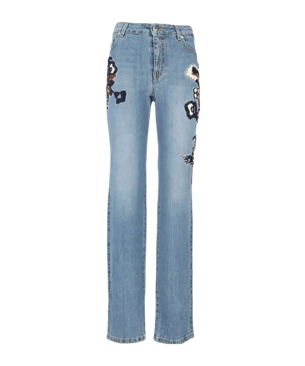 ERMANNO FIRENZE Appliqué Jeans - Blue