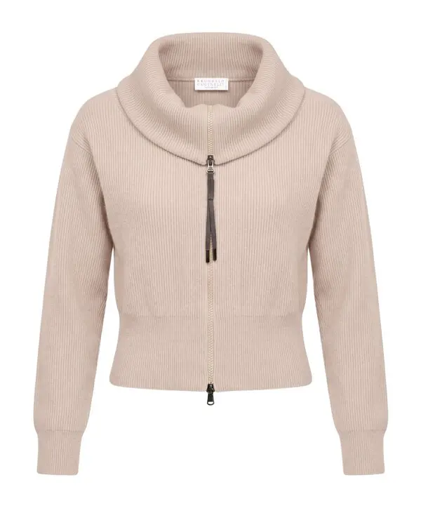 Brunello Cucinelli Solid-color Cashmere Knit Top