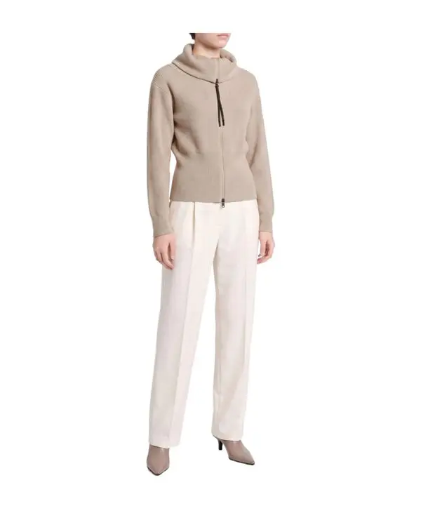 Brunello Cucinelli Solid-color Cashmere Knit Top