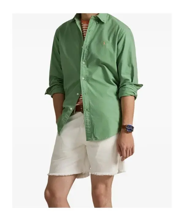 Polo Ralph Lauren Long-sleeved Oxford Shirt - Outback Green