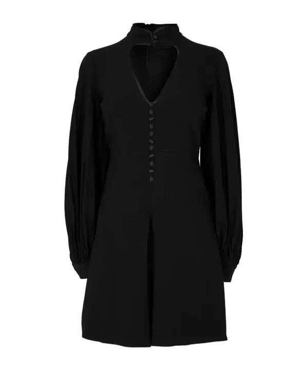 Gucci Standcollar Cutout Mini Dress
