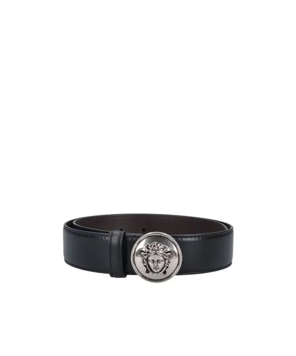 Versace Medusa Buckle Belt - Black