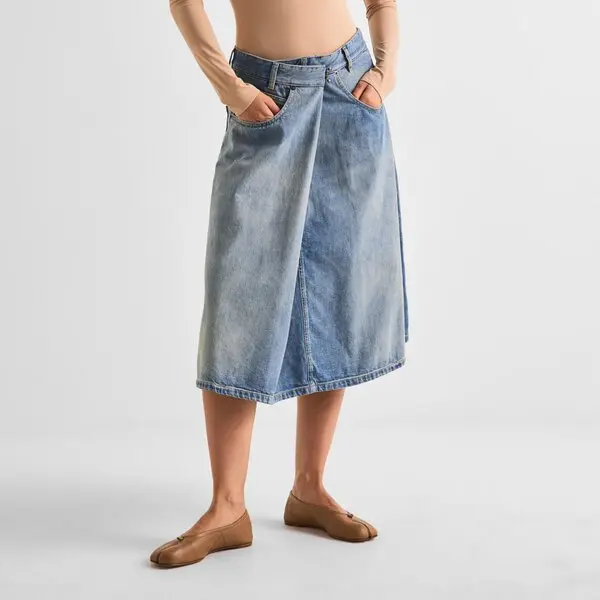 MAISON MARGIELA Denim Midi Skirt