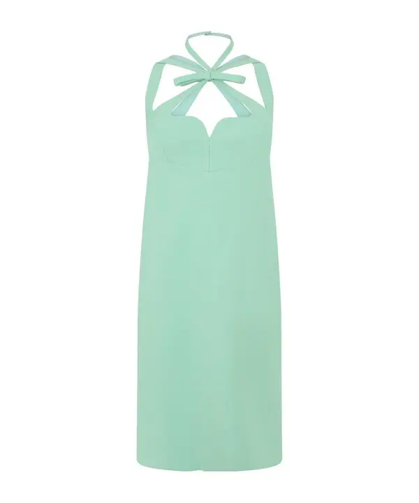 Gucci Halter Midi Dress - Green