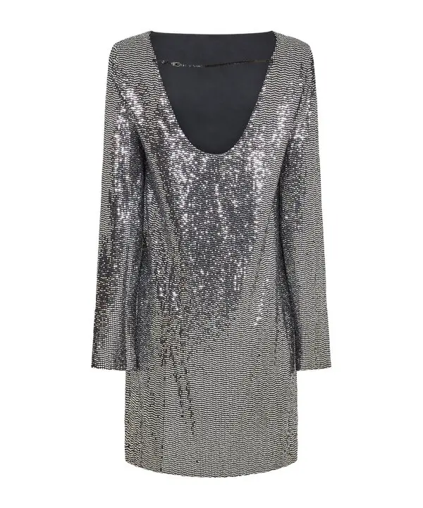 Gucci Sequined Longsleeve Mini Dress