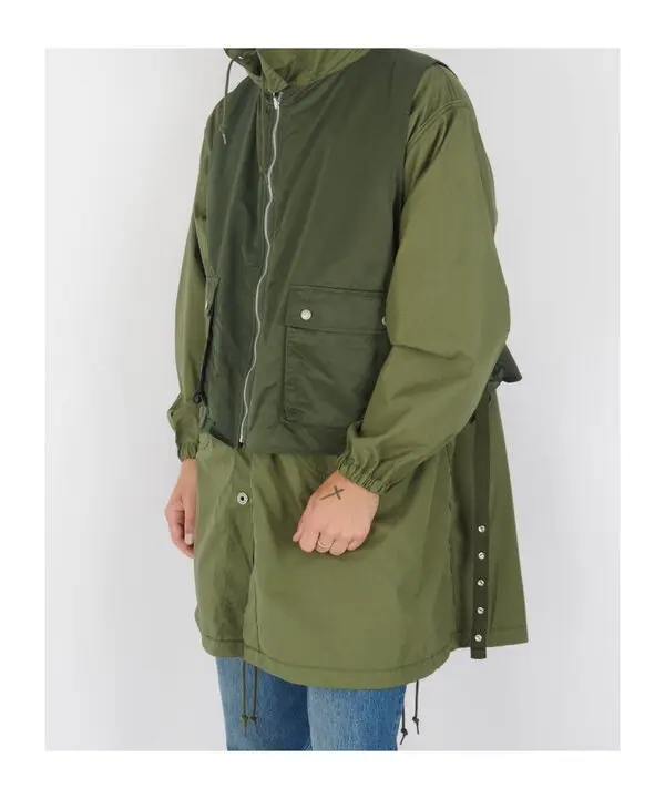 Comme Des Garçons Long-sleeved Hooded Reversible Jacket
