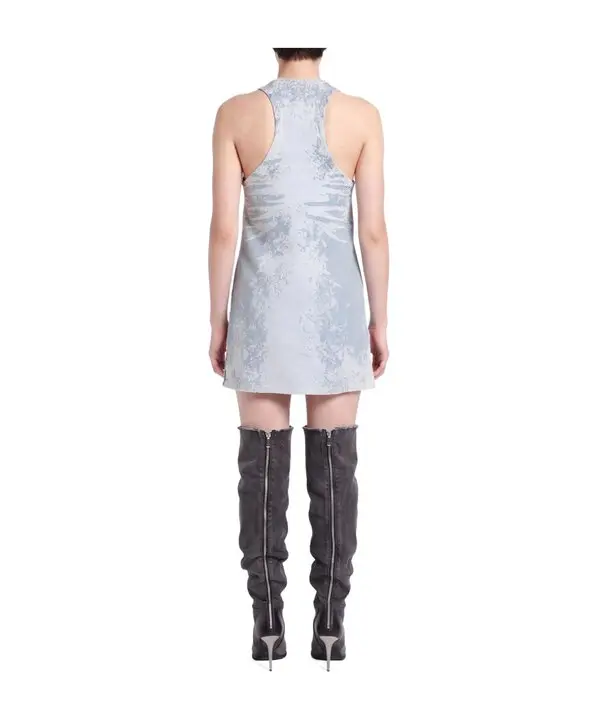 DIESEL® Light-wash Denim Bodycon Dress