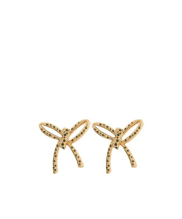 Marni Bow Stud Earrings - Gold
