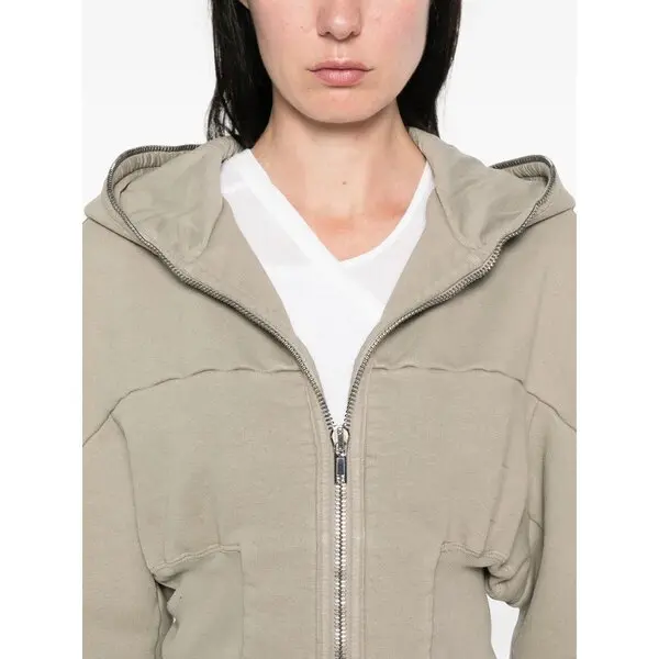 Rick Owens Cropped Zip-up Hoodie