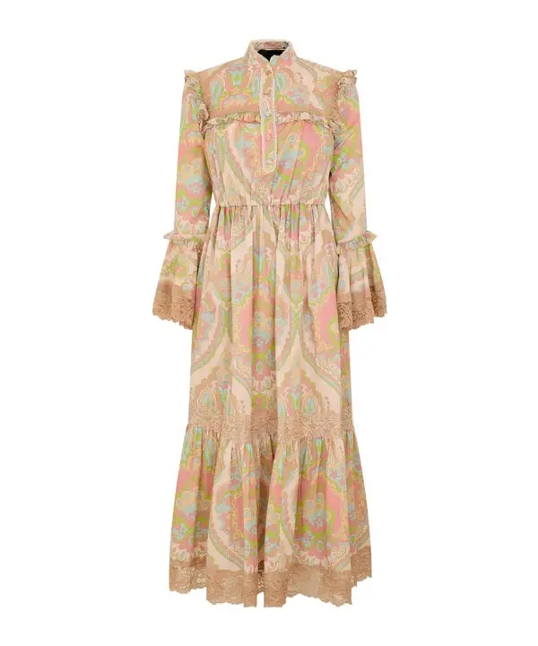 Gucci Vintage Paisleyprint Maxi Dress - No