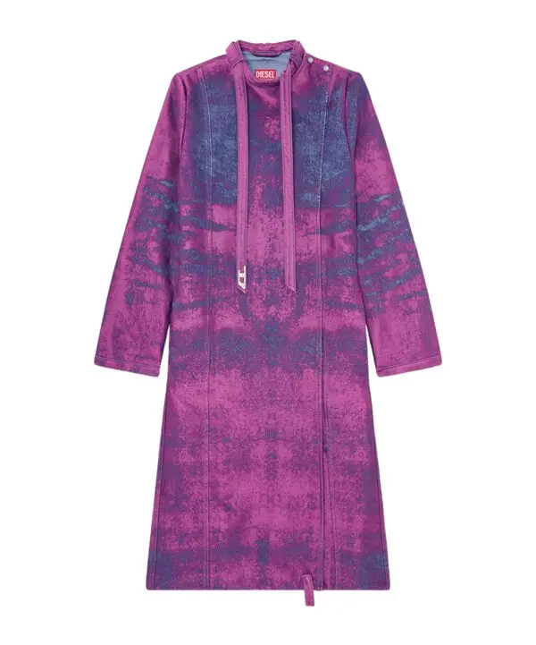 DIESEL® De Delgar Asymmetric Coat - Purple