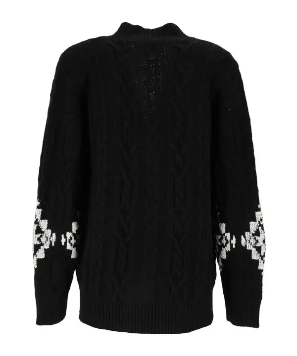 ERMANNO FIRENZE Ribbed V-neck Knit Top