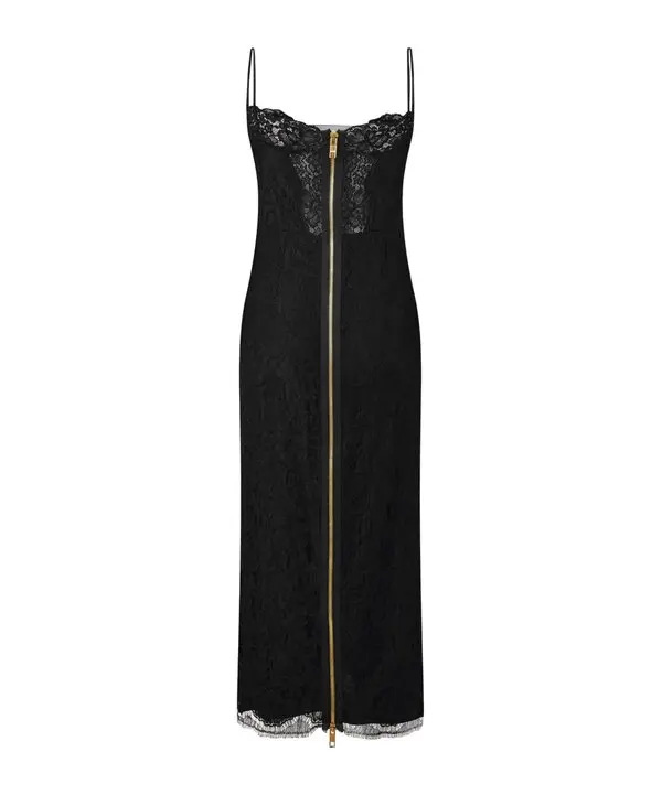 Gucci Lacetrim Cami Midi Dress