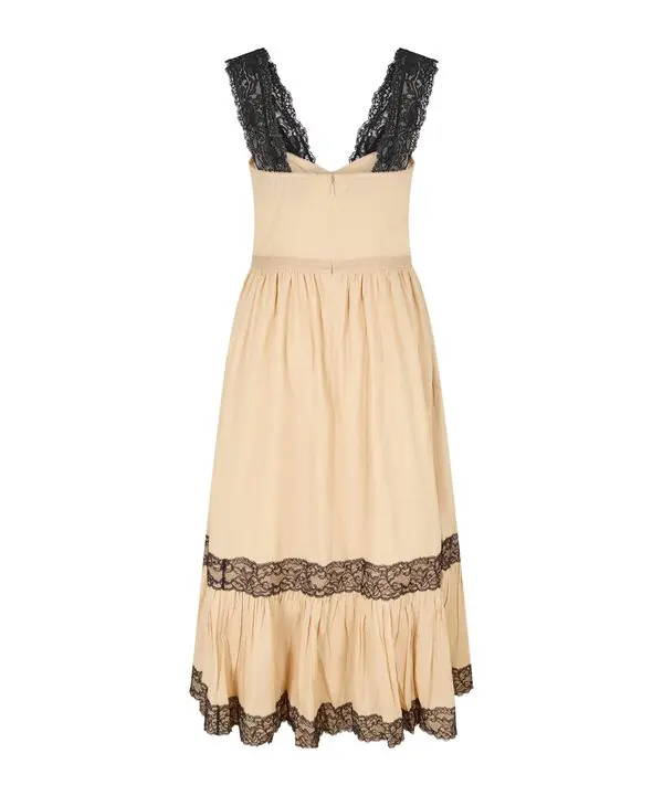 Gucci Lacepaneled Midi Slip Dress