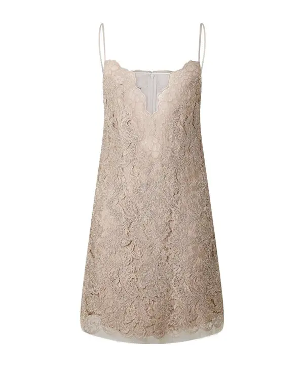 Gucci Florallace Slip Mini Dress
