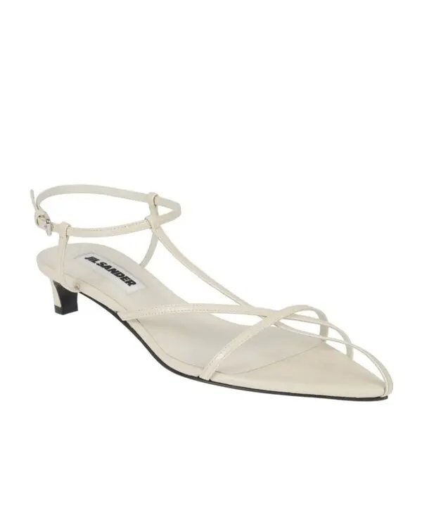 JIL SANDER Logo Printed Sandals