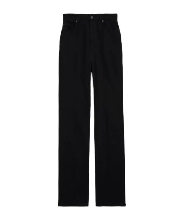 Balenciaga High-waisted Slim-fit Jeans - Black