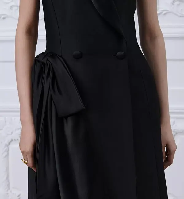 Dior Mid-length Flared Dress With Bow