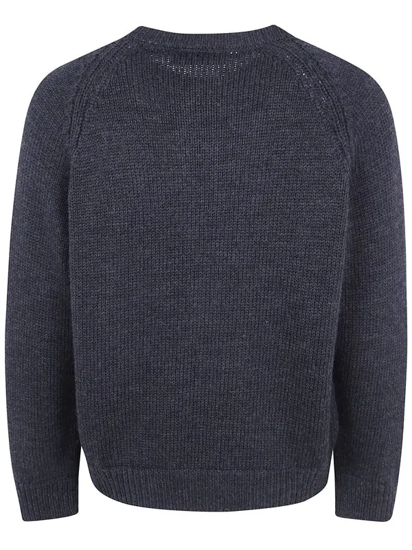 Our Legacy Shore Henley Knitted Sweater - Charcoal Gray