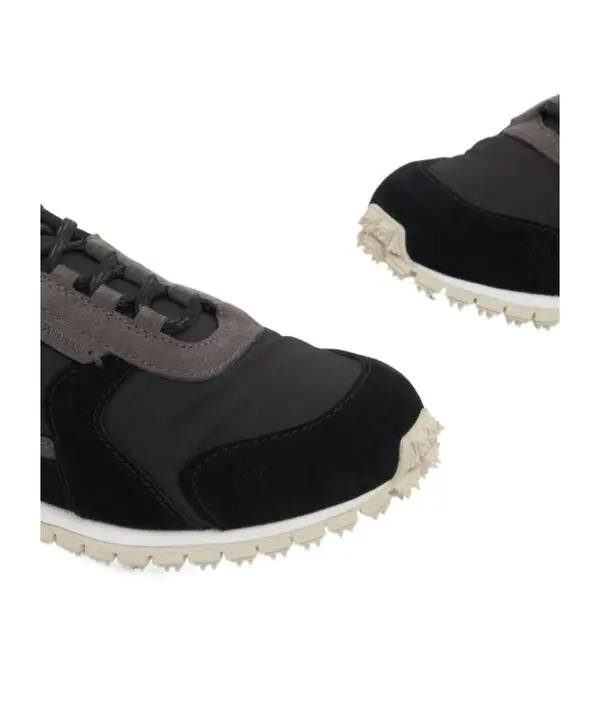 Emporio Armani Suede-panelled Sneakers