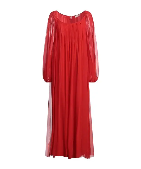 Chloé Long-sleeved Pleated Dress