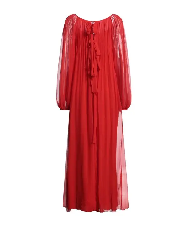 Chloé Long-sleeved Pleated Dress