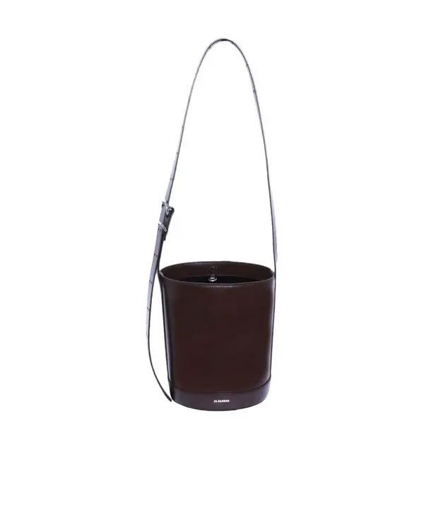 JIL SANDER Cannolo Bucket Bag - Red
