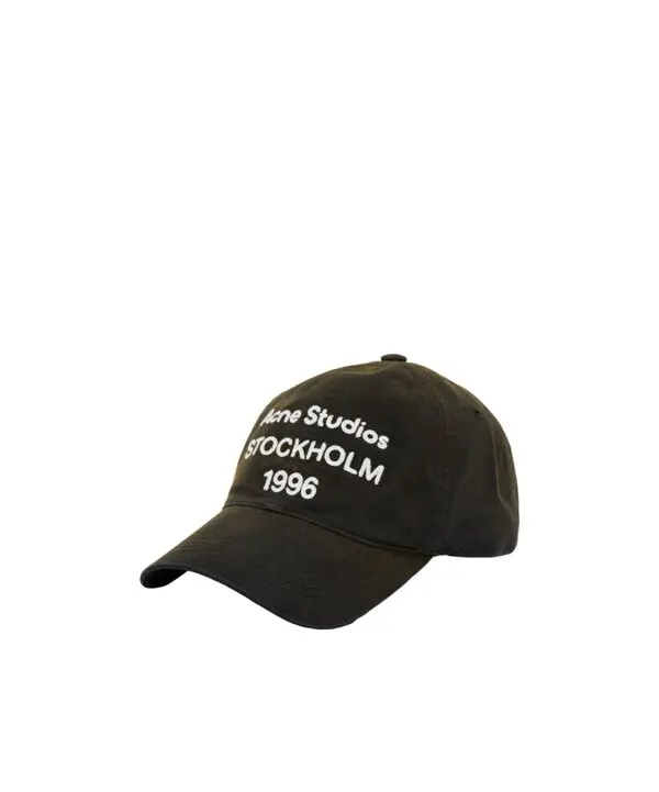 Acne Studios Darktoned Cotton Baseball Cap - Black