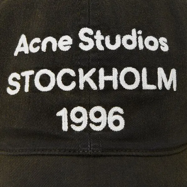 Acne Studios Darktoned Cotton Baseball Cap