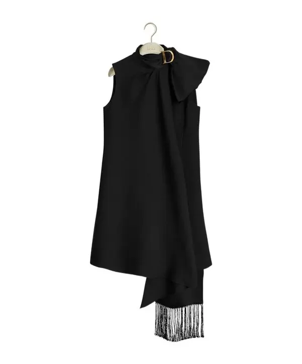 Dior Dress With Draped Neckline