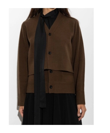 Sacai Faketwopiece Knit Cardigan