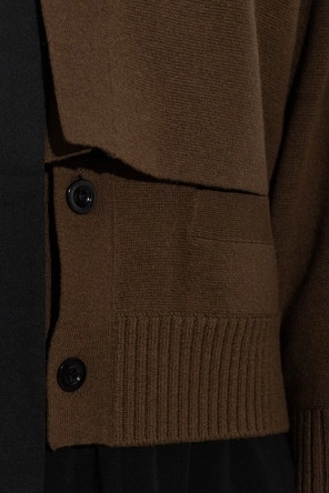 Sacai Faketwopiece Knit Cardigan