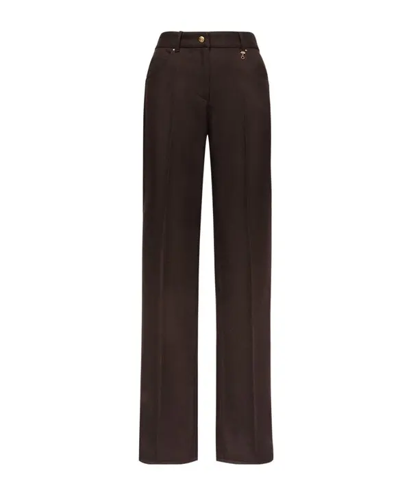 Moncler Wool Blend Pants - Brown