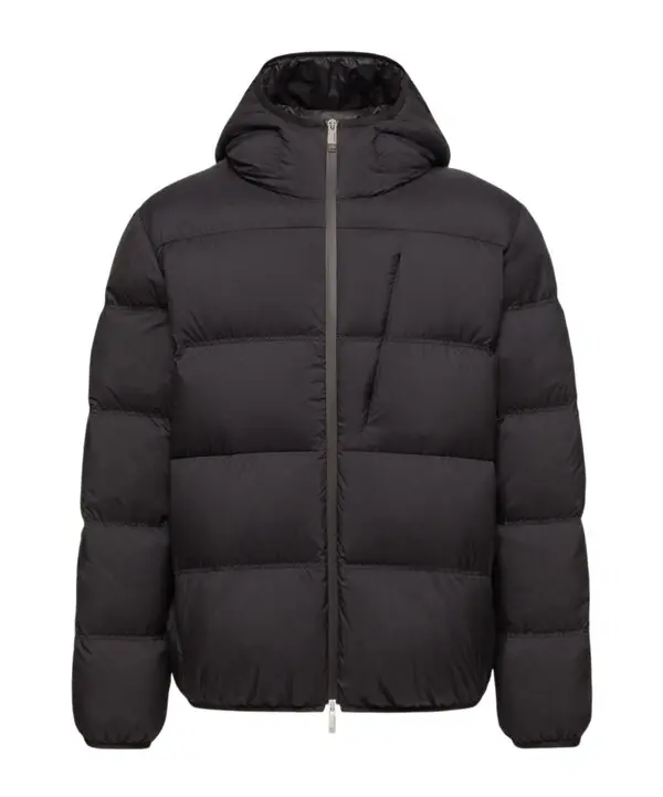 Moncler Poitevin Hooded Short Down Jacket - Black