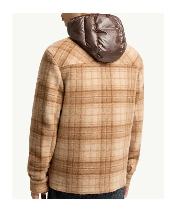 Moncler Nyvalin 3-in-1 Hooded Flannel Down Jacket