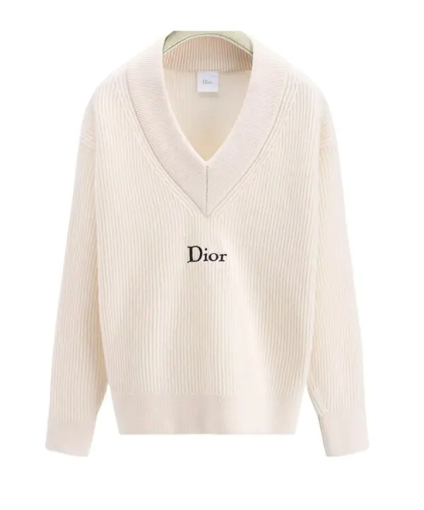 Dior Oversized Sweater - White