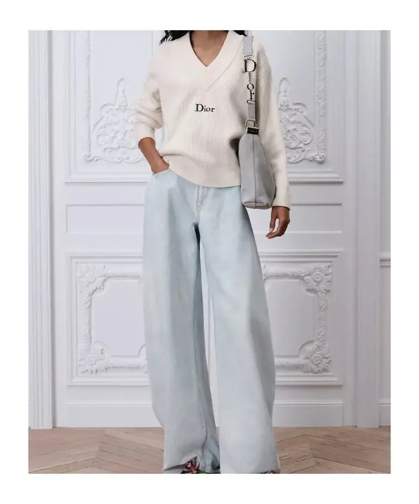 Dior Oversized Sweater - White